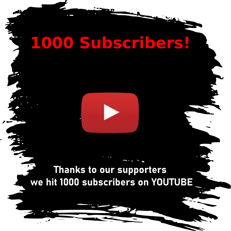1,000 subs! – RBMCSTORE